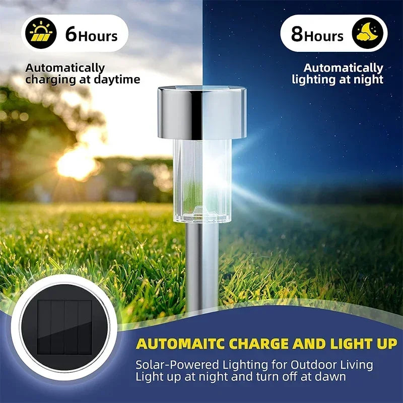 Outdoor Solar Lights Garden Lights Solar Powered Lamp Lantern Waterpro ...