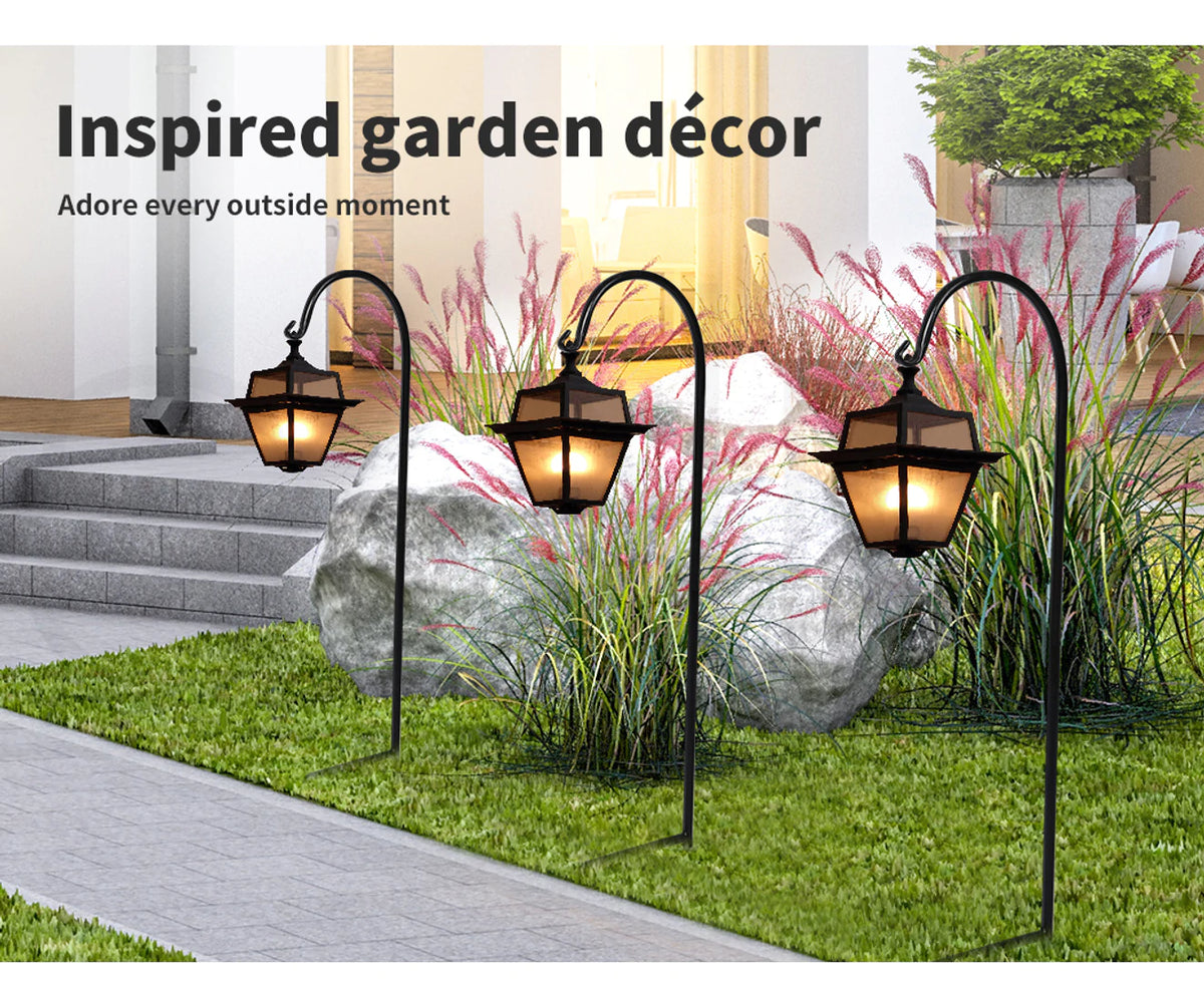 8X Shepherd Hook Crook Garden Hanging Wedding Plants Bracket Bird Feed ...