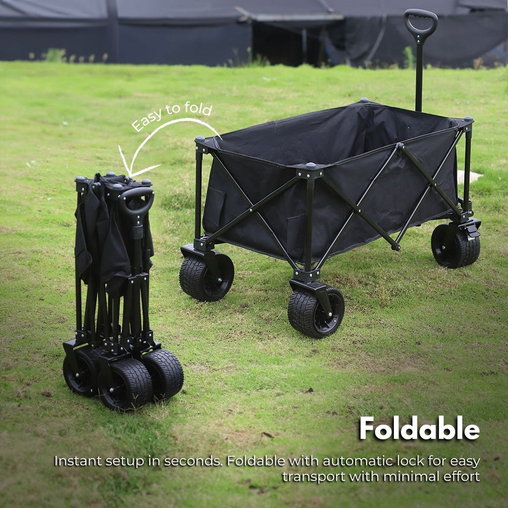 KILIROO Folding Wagon Trolley Cart (Black) – The Native Shop