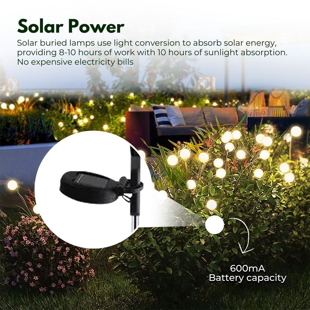 NOVEDEN 3 Pieces Solar Powered Firefly Lights (Warm) – The Native Shop