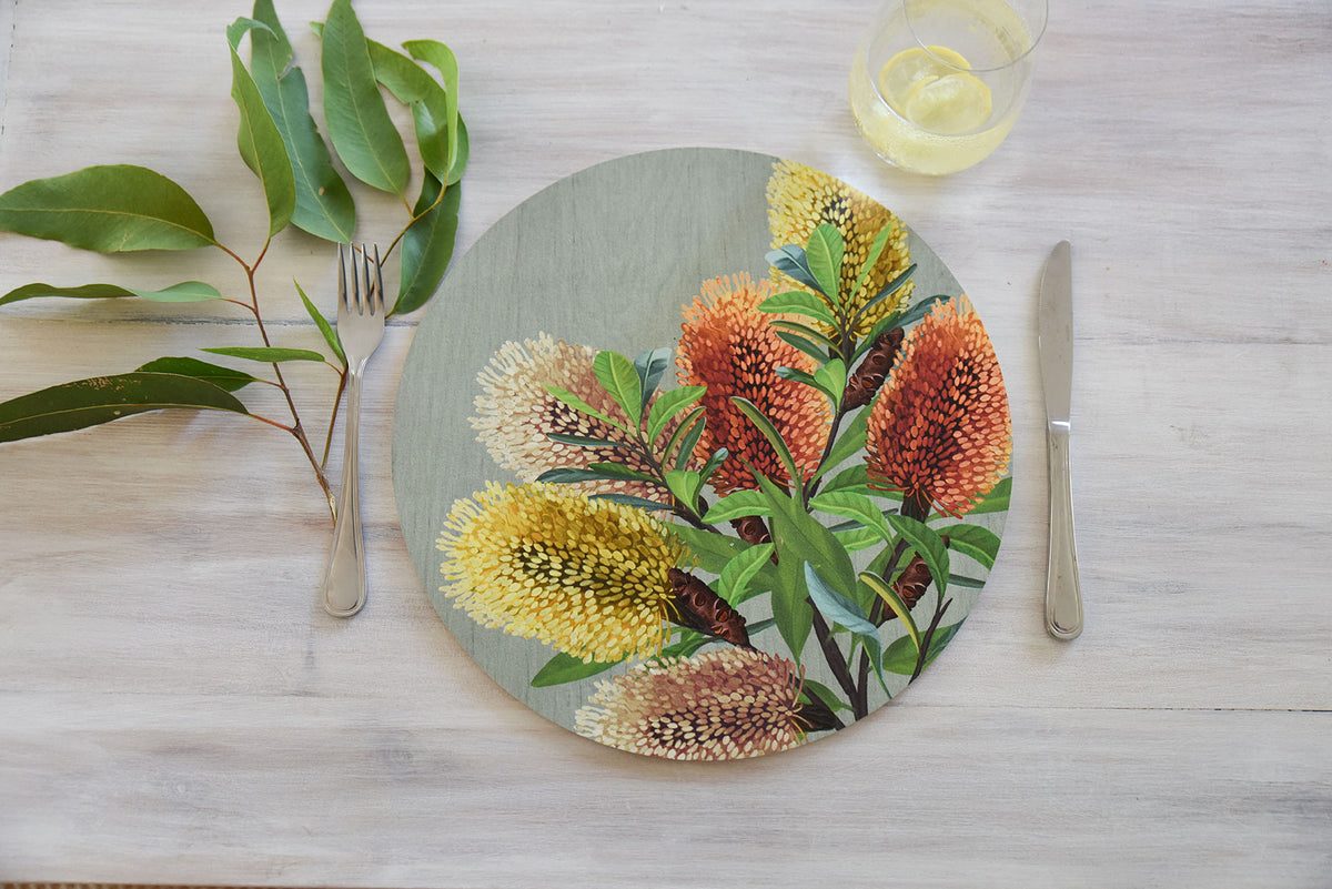 Australian Native Table Placemats - Banksia – The Native Shop